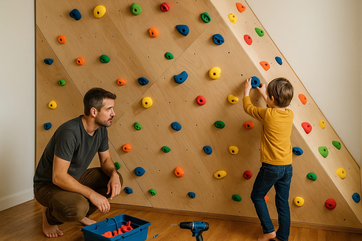 How to Keep Your Kids Active All Summer With a Backyard Climbing Wall ...