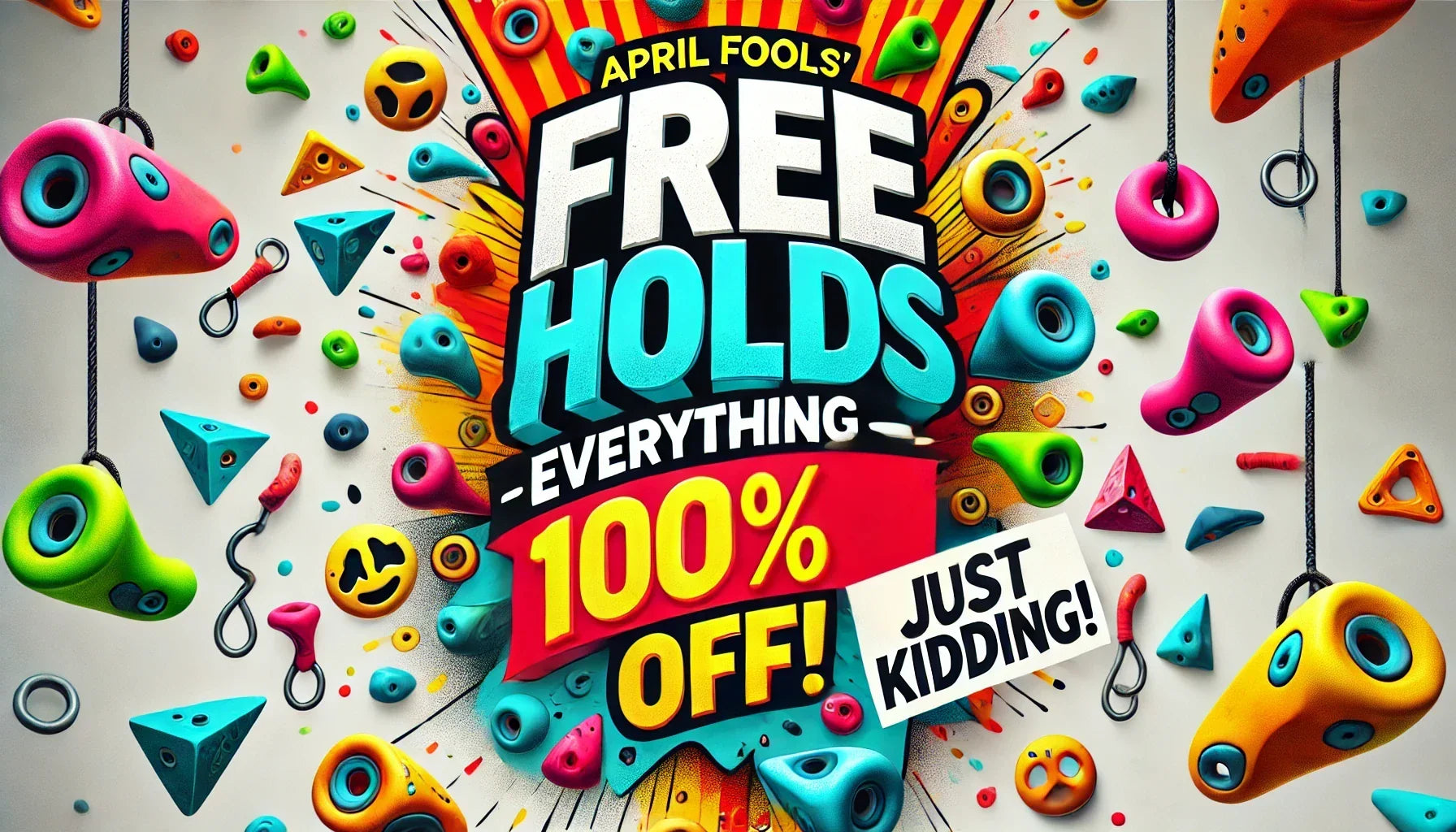 HUGE NEWS: Free Holds Sale – Everything 100% OFF! 🎉🧗‍♂️ - LEDGE Climbing