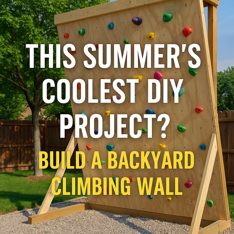This Summer’s Coolest DIY Project? Build a Backyard Climbing Wall ...